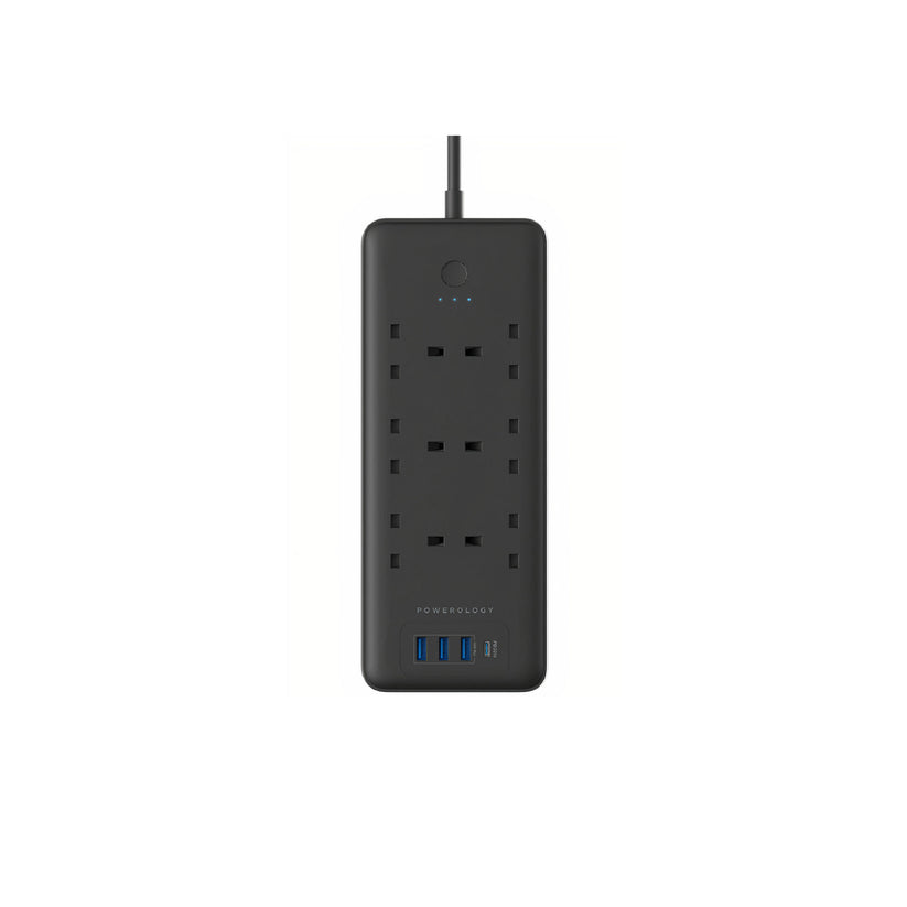 Powerology Multi Port Smart Power Strip 6-Ports PD30w - 3M